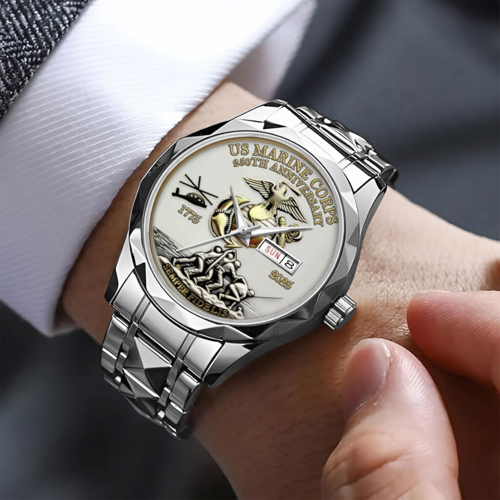 US Marine Corps Alloy Luxury Quartz Watch – MAITM 12179 | Gifnestbuys