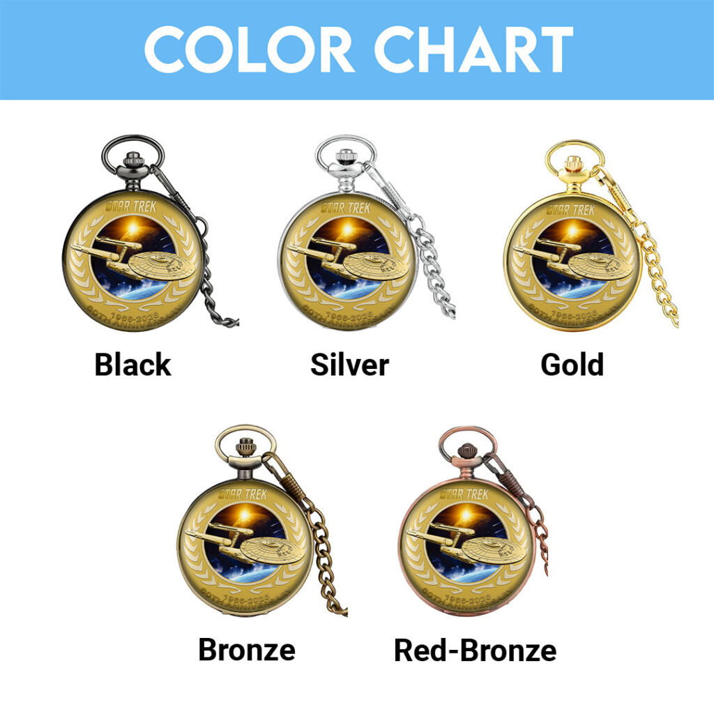 Star Trek 60th Anniversary Pocket Watch – MAITM12610 | Gifnestbuys