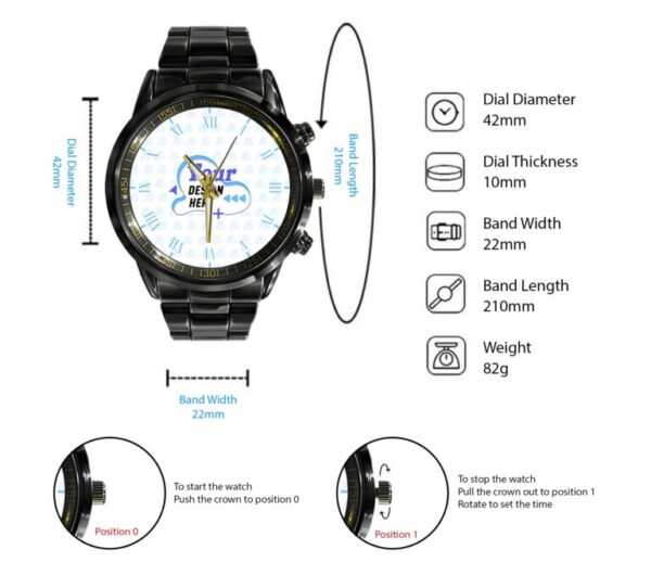 The Lord of the Rings 25th Anniversary Black Stainless Steel Watch ...