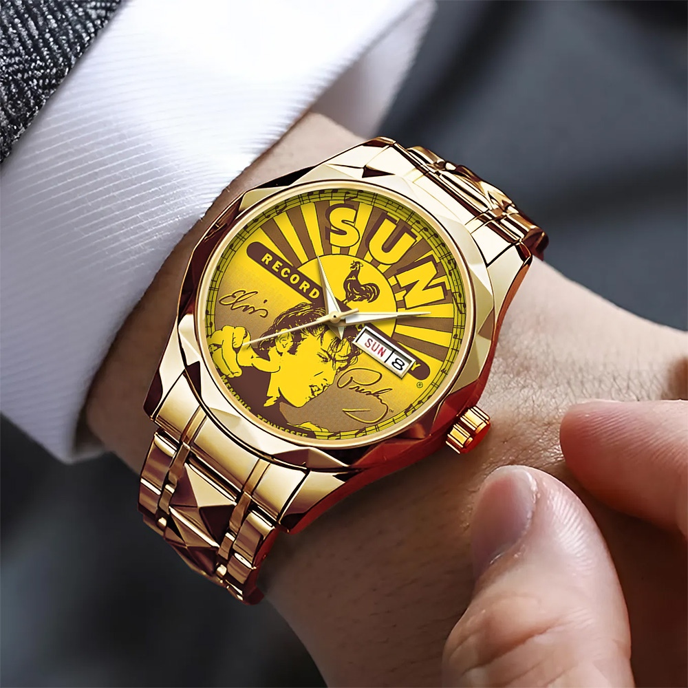 Elvis Presley Alloy Luxury Quartz Watch – GNE4229 | Gifnestbuys