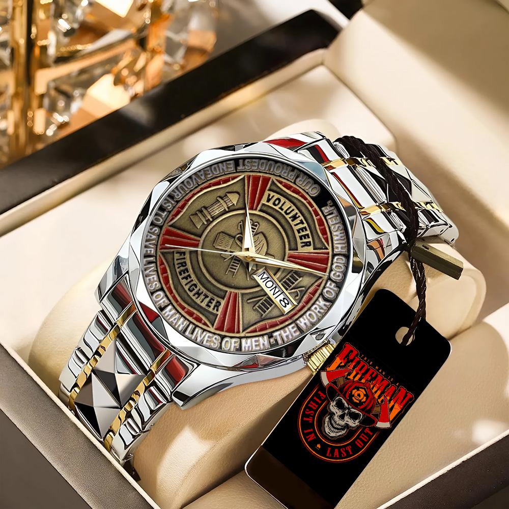 Firefighter Alloy Luxury Quartz Watch – TANTN 15132 | Gifnestbuys