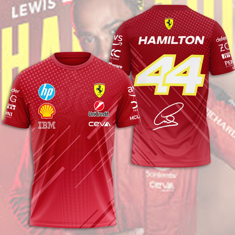 Scuderia Ferrari x Lewis Hamilton 3D Apparel – MAITM 10439 | Gifnestbuys