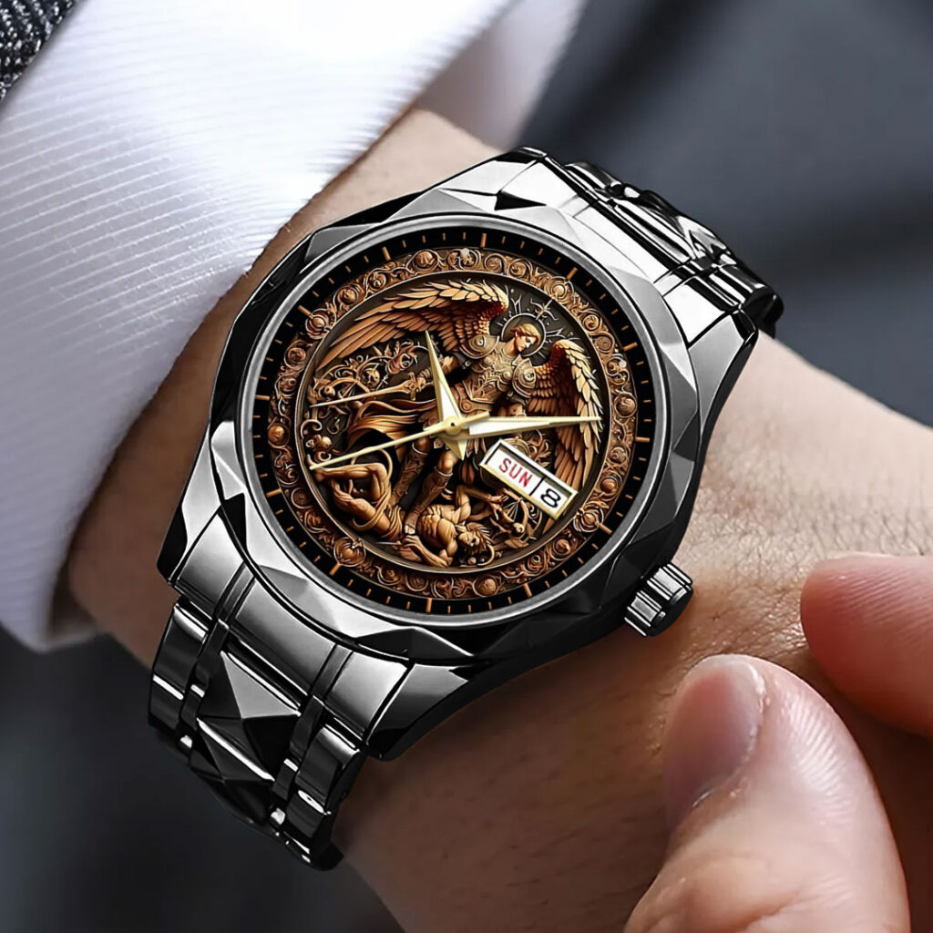 The Archangel Michael Alloy Luxury Quartz Watch – NGHIAVT3740 | Gifnestbuys
