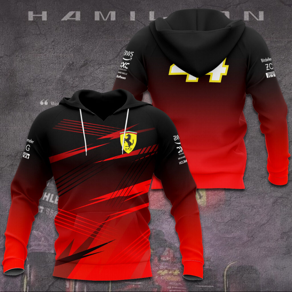 Lewis Hamilton x Scuderia Ferrari 3D Apparel – TANTN 10129 | Gifnestbuys