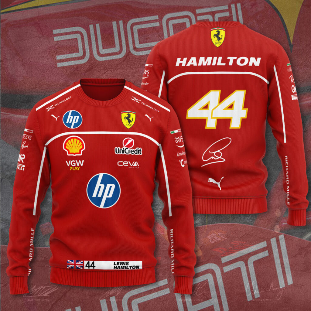 Scuderia Ferrari x Lewis Hamilton 3D Apparel – TANTN 10995 | Gifnestbuys