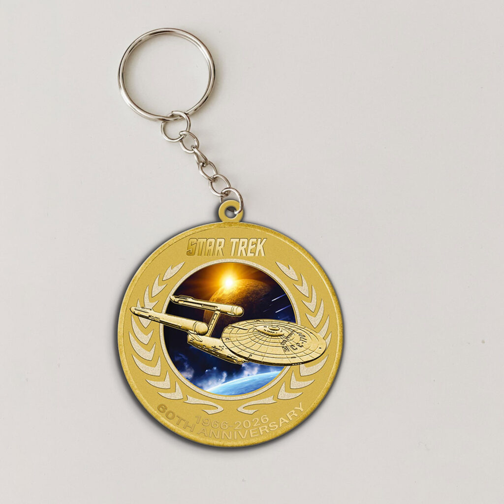 Star Trek 60th Anniversary Custom Shape 2-sided Keychain – MAITM12658 ...