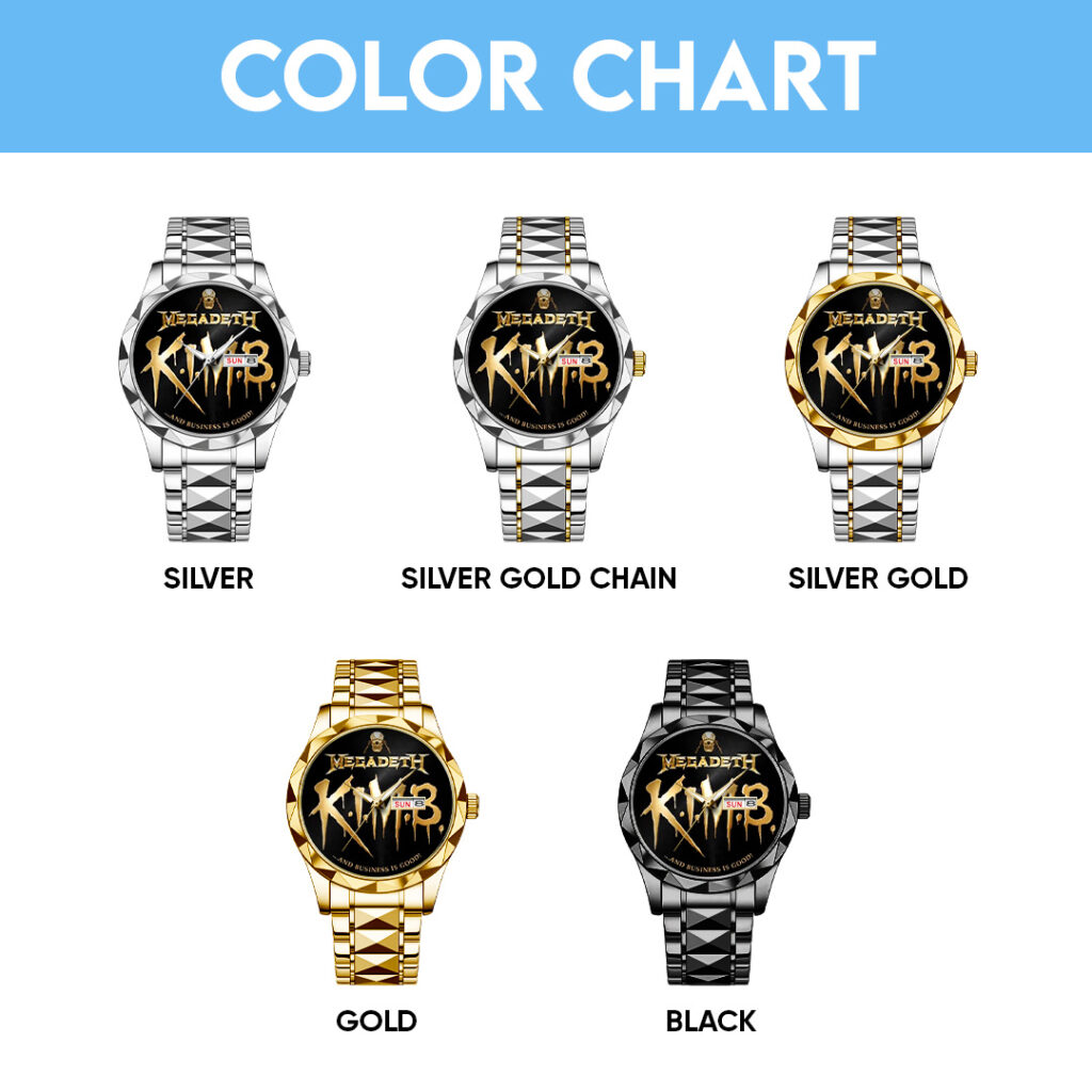 Megadeth Alloy Luxury Quartz Watch – TANTN15419 | Gifnestbuys