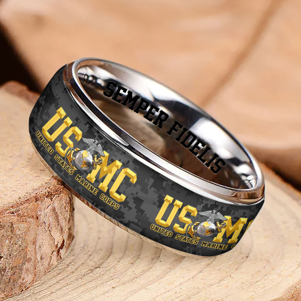 US Marine Corps Custom Alloy Ring – HOATT12537 | Gifnestbuys