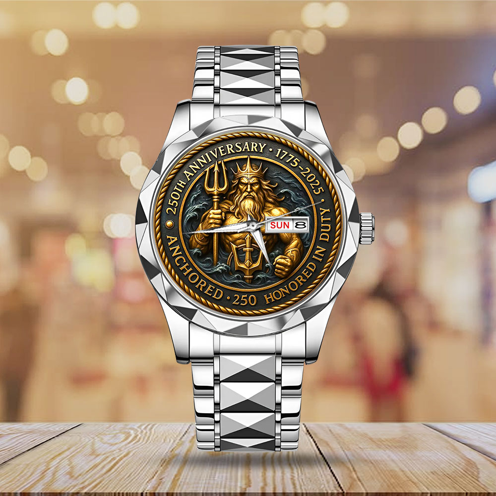 US Navy 250th Anniversary Alloy Luxury Quartz Watch – MAITM12673 ...