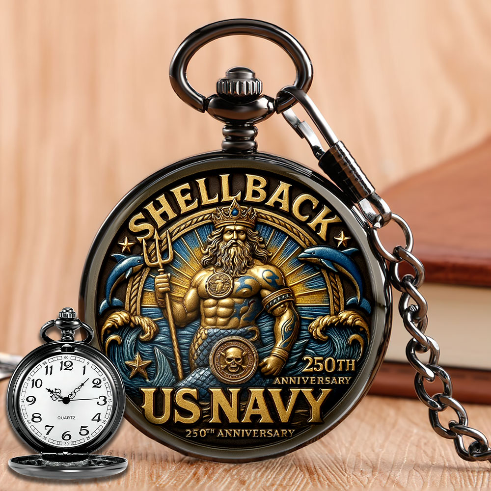 US Navy 250th Anniversary Pocket Watch – MAITM12630 | Gifnestbuys