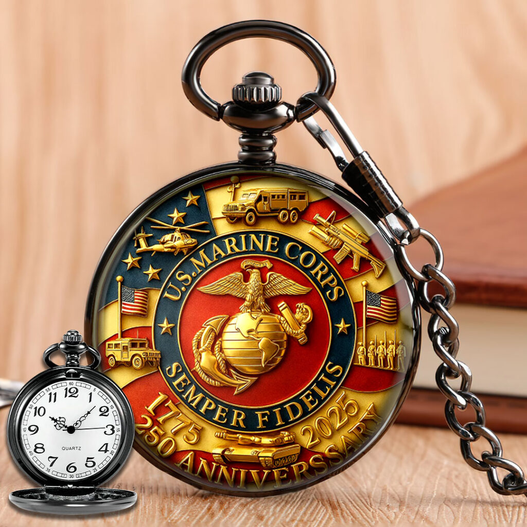 US Marine Corps 250th Anniversary 2025 Pocket Watch – TMTHU598 ...