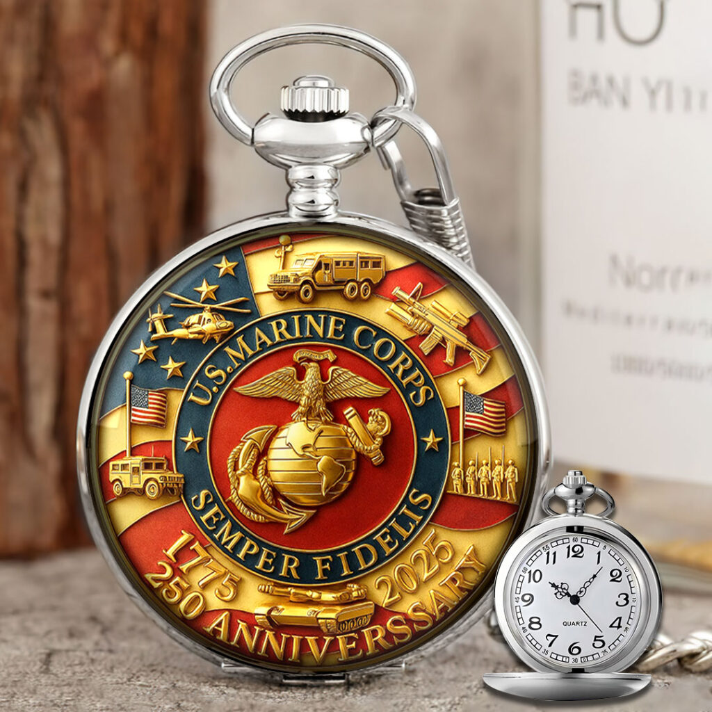 US Marine Corps 250th Anniversary 2025 Pocket Watch – TMTHU598 ...