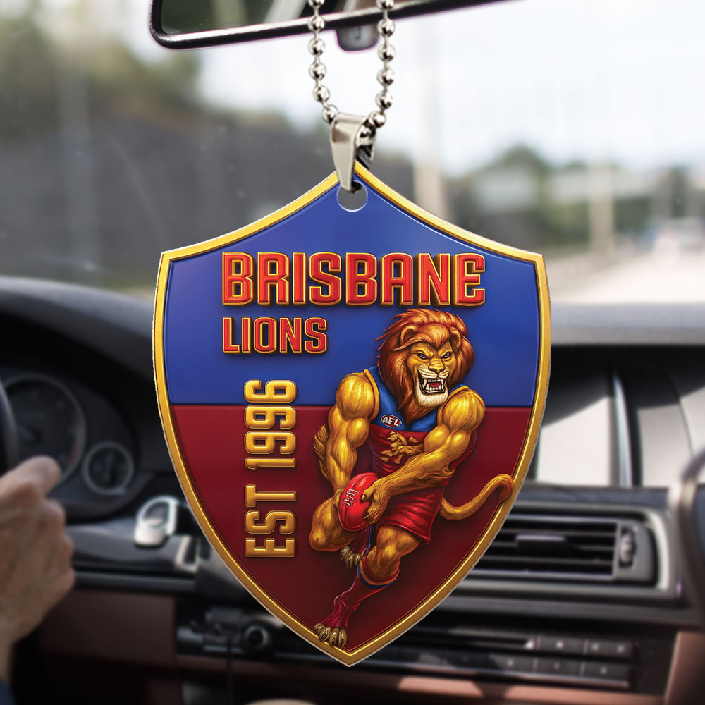 Brisbane Lions Custom Shape 2-sided Acrylic Car Ornament – TMTHU1163 ...