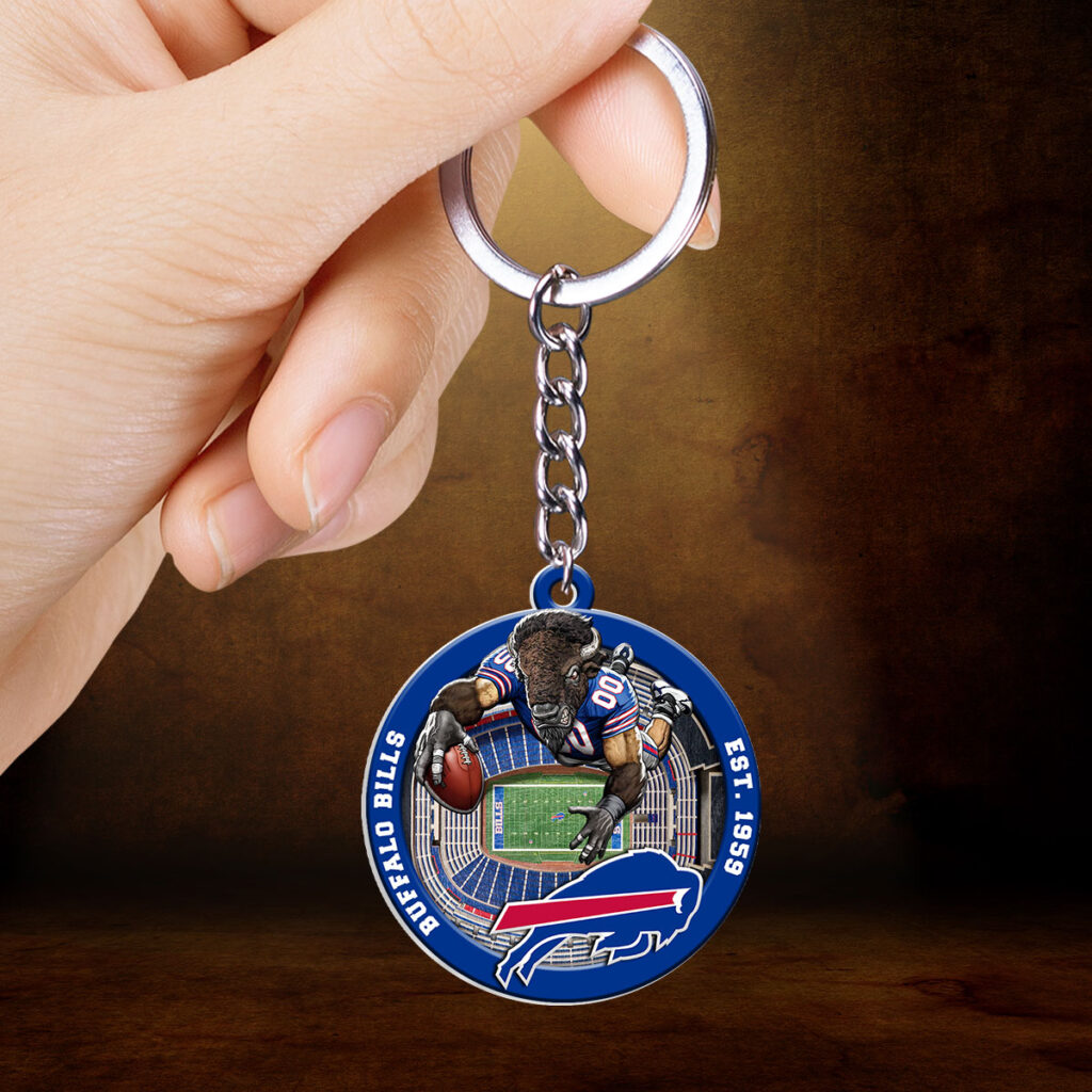 Buffalo Bills Custom Shape 2-sided Keychain – HOATT12684 | Gifnestbuys