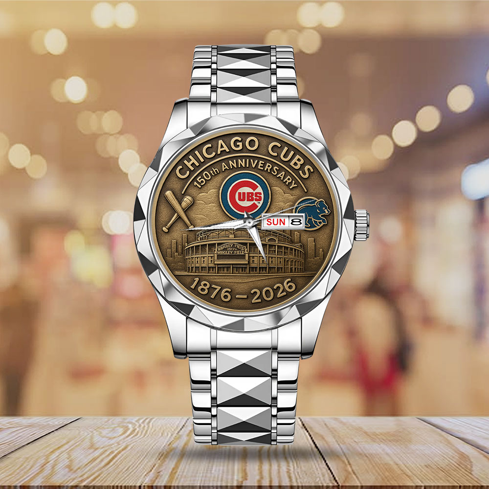 Chicago Cubs 150th Anniversary 2025 Alloy Luxury Quartz Watch ...
