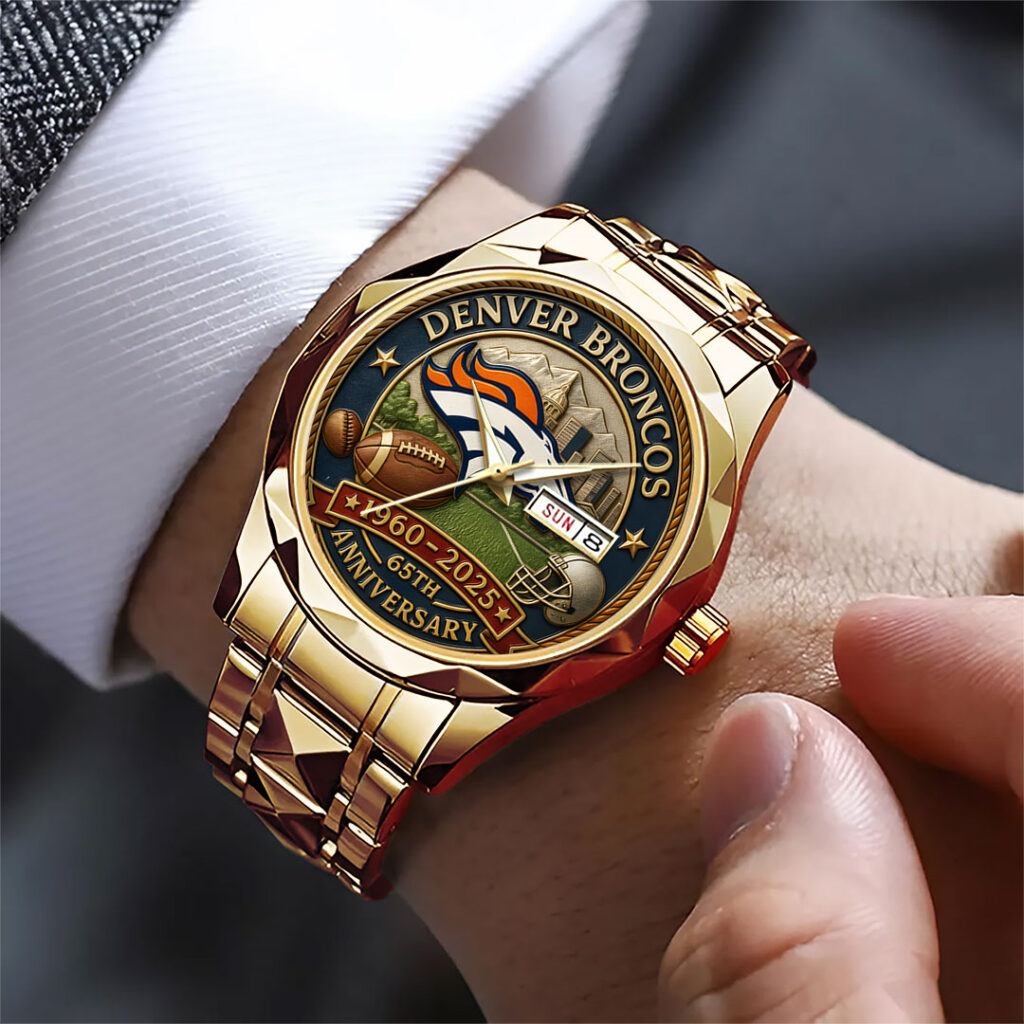 Denver Broncos 65th Anniversary 2025 Alloy Luxury Quartz Watch ...
