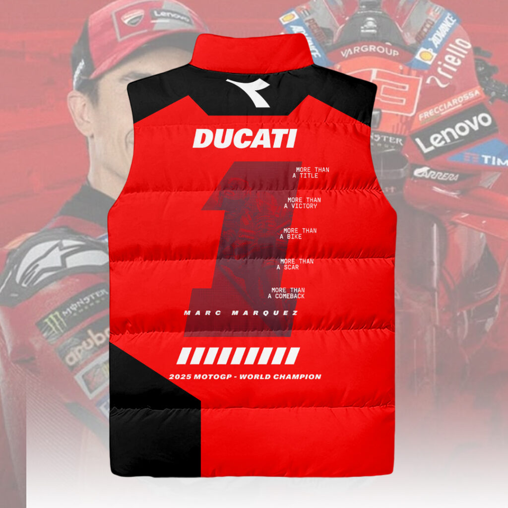 Ducati Lenovo Team x Marc Márquez 2025 World Champion 3D Sleeveless ...