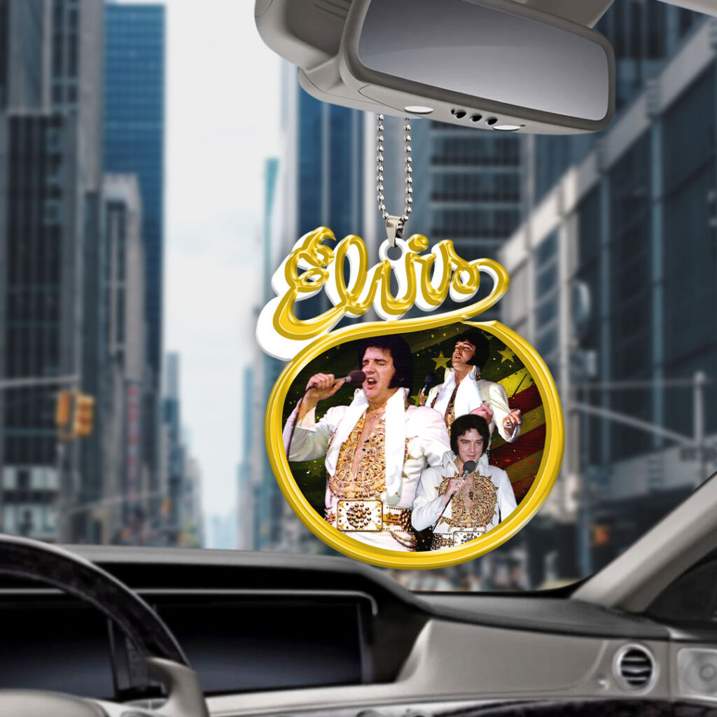 Elvis Presley Custom Shape 1-sided Acrylic Car Ornament – HOATT 9328 ...