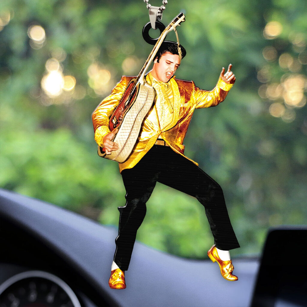 Elvis Presley Custom Shape 2-sided Acrylic Car Ornament – HOATT 8029 ...