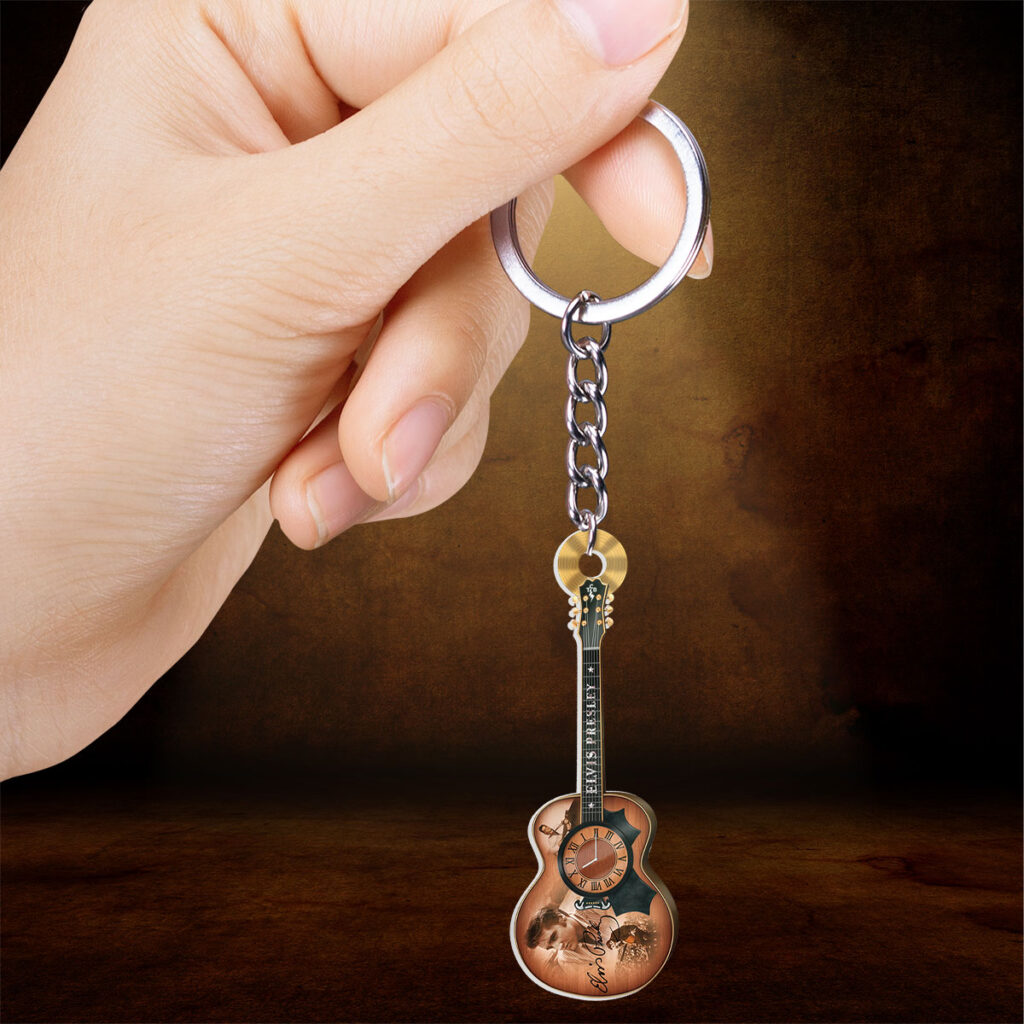 Elvis Presley Custom Shape 2-sided Keychain – GNE NEW450 | Gifnestbuys