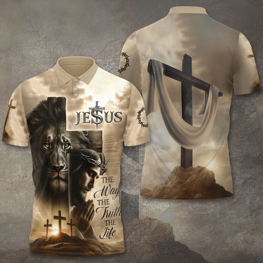 Lion Cross Resurrection Christian 3D Apparel – TANTN16187 | Gifnestbuys