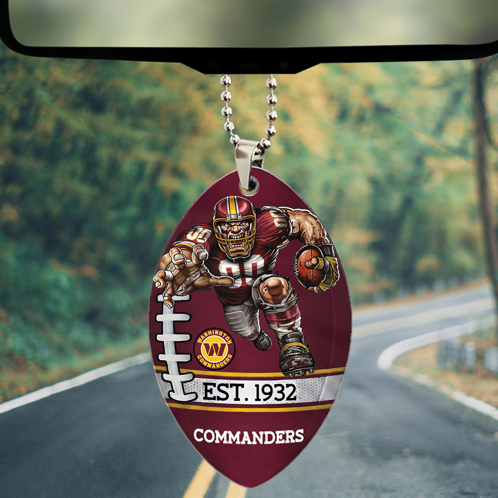 Washington Commanders Custom shape 2-sided Acrylic Car Ornament ...