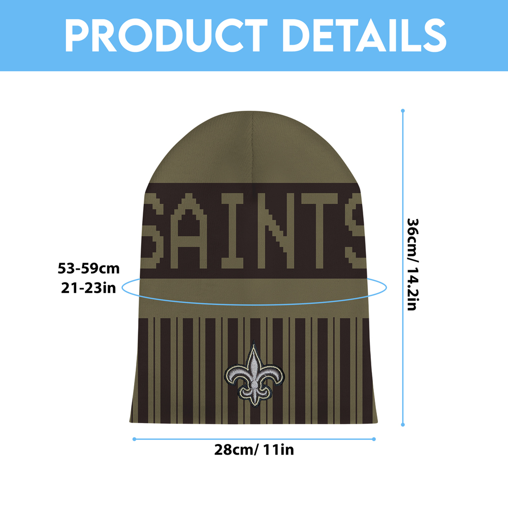 New Orleans Saints 2025 Salute to Service Beanie Hat – TANTN16569 ...