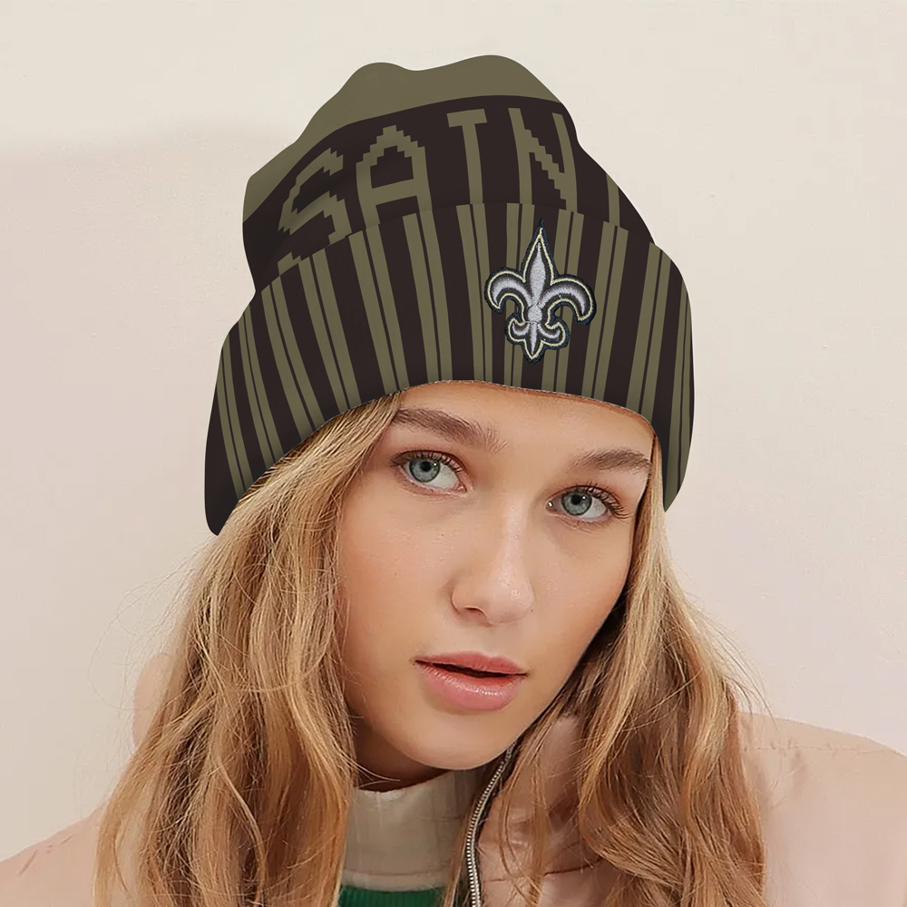 New Orleans Saints 2025 Salute to Service Beanie Hat – TANTN16569 ...