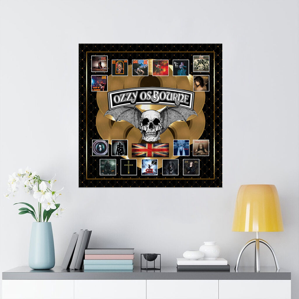 Ozzy Osbourne Square Canvas With Inner Frame – HOATT13071 | Gifnestbuys