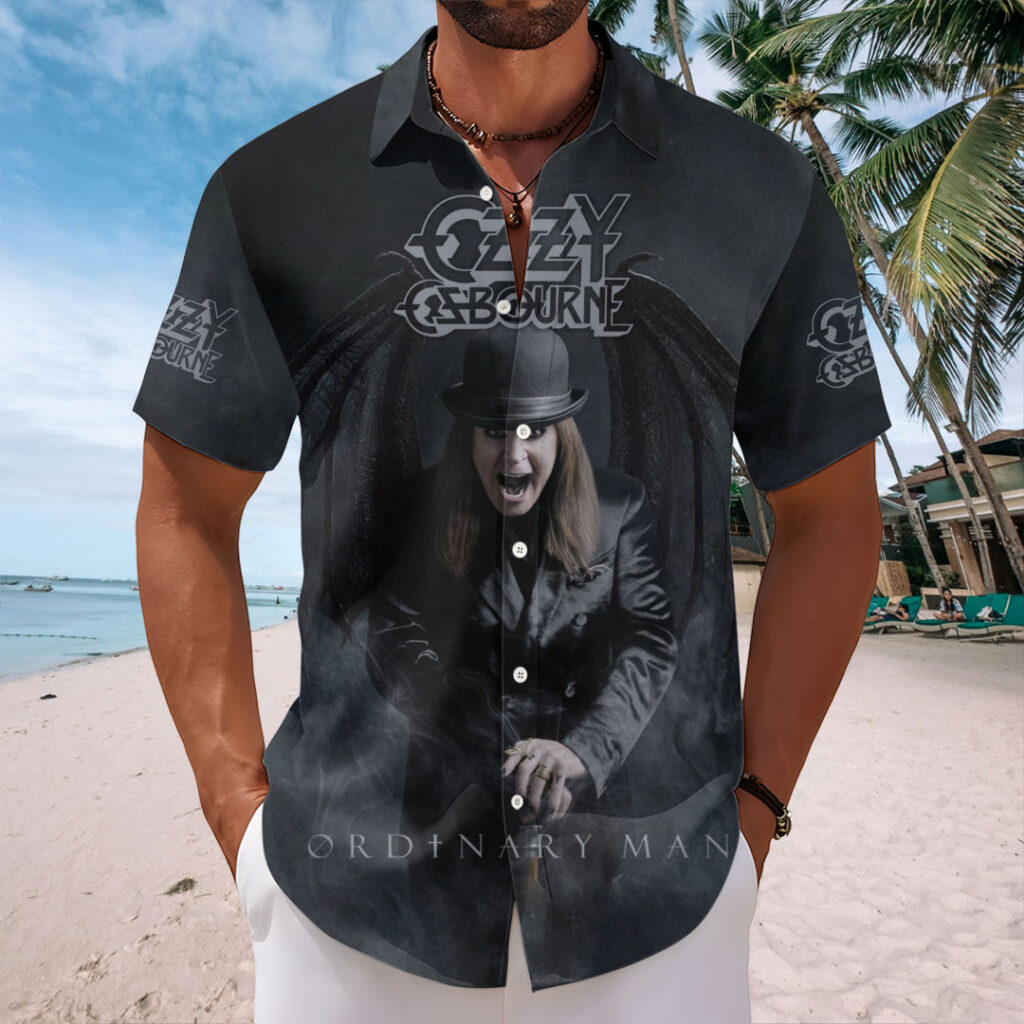 Ozzy Osbourne Short Sleeve Button-Down Shirt – HOATT12895 | Gifnestbuys