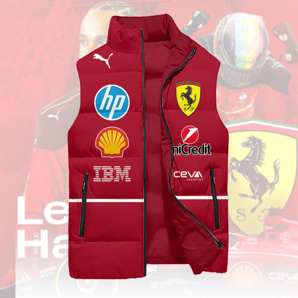 Scuderia Ferrari x Lewis Hamilton 3D Sleeveless Down Jacket ...