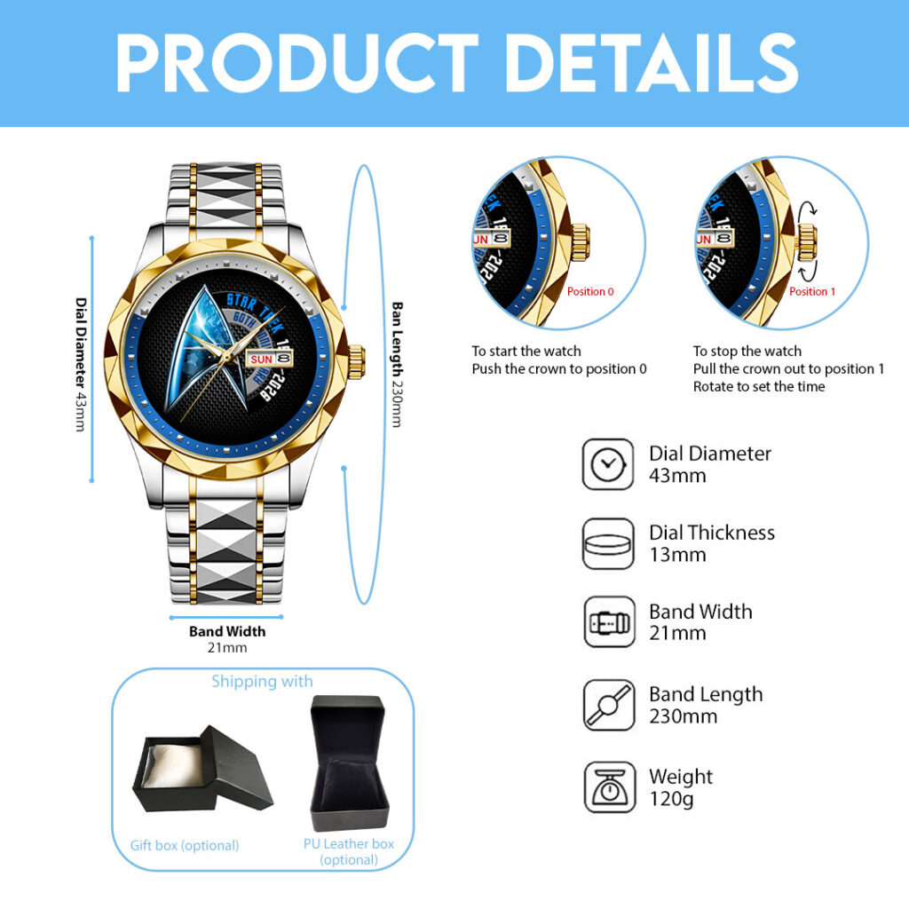 Star Trek: The Original Series 60th Anniversary Alloy Luxury Quartz ...