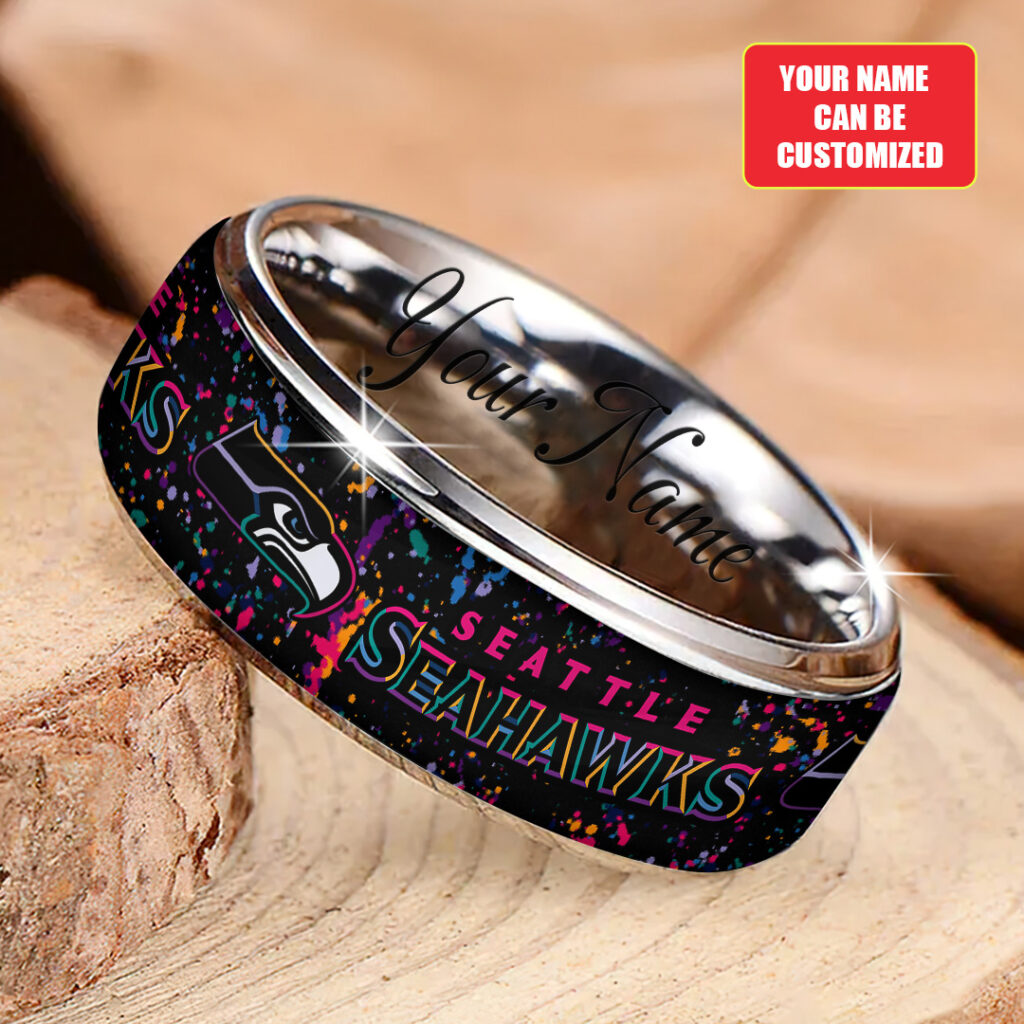 Personalized Seattle Seahawks Crucial Catch 2025 Custom Alloy Ring ...