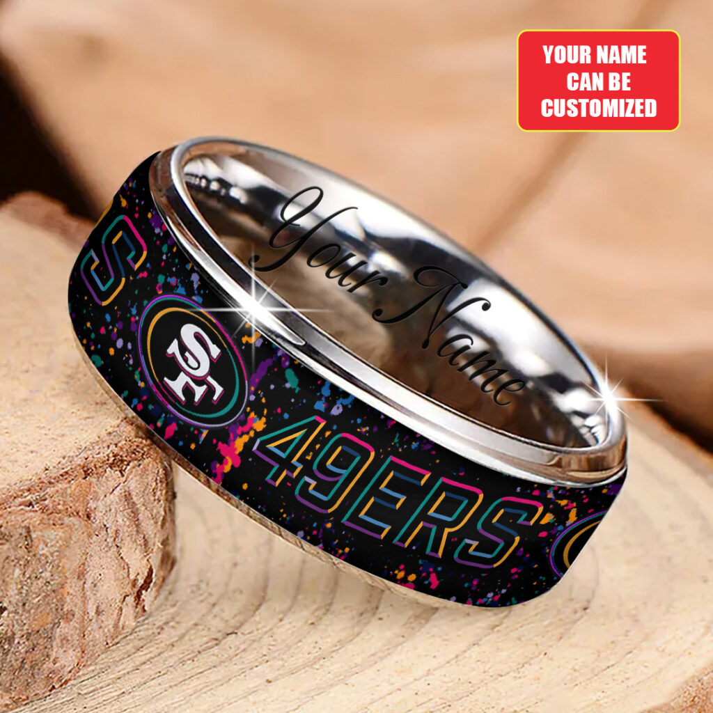 Personalized San Francisco 49ers Crucial Catch 2025 Custom Alloy Ring ...