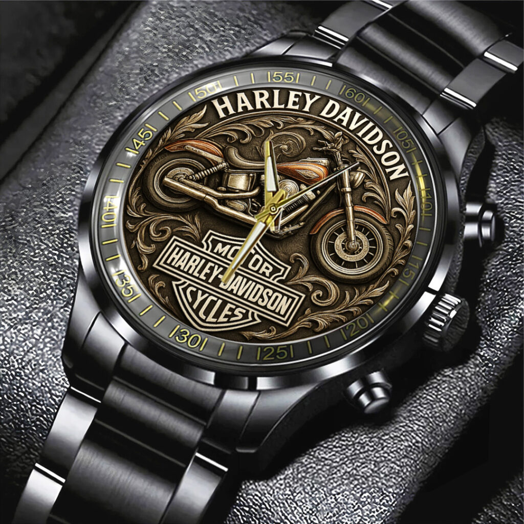 Harley Davidson Black Stainless Steel Watch – TANTN15870 | Gifnestbuys