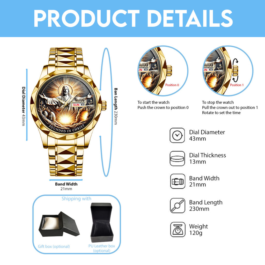 Founded In Christ Alloy Luxury Quartz Watch – TANTN15873 | Gifnestbuys
