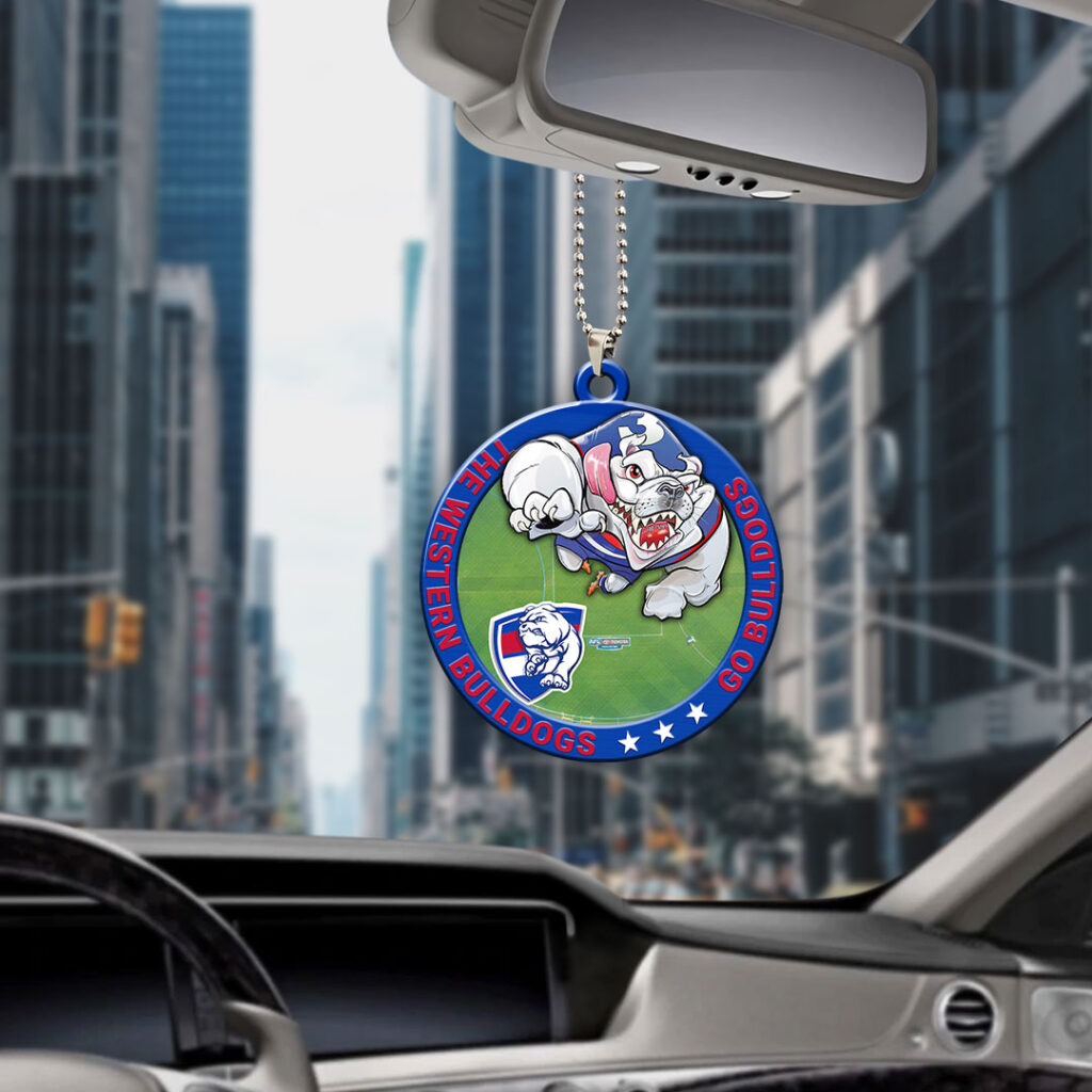 Western Bulldogs Custom Shape 2-sided Acrylic Car Ornament – HOATT13365 ...