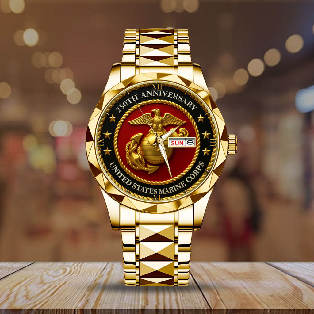 US Marine Corps 250th Anniversary 2025 Alloy Luxury Quartz Watch ...
