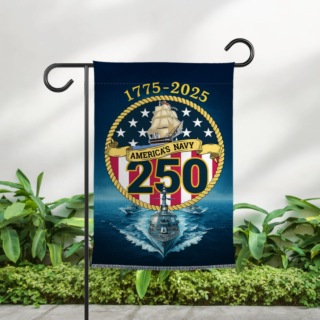 US Navy 250th Anniversary 2025 Double-side Garden Flag – TMTHU725 ...