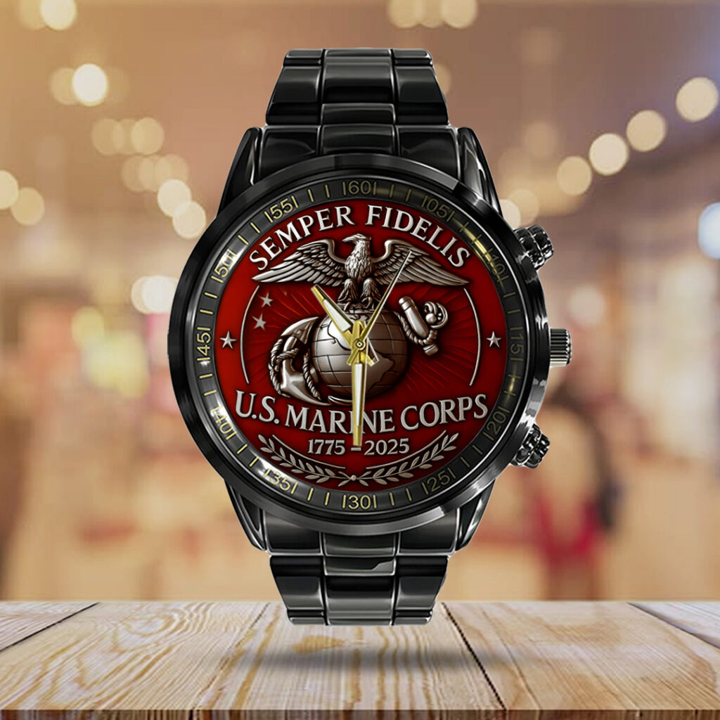 US Marine Corps Black Stainless Steel Watch – TANTN15905 | Gifnestbuys