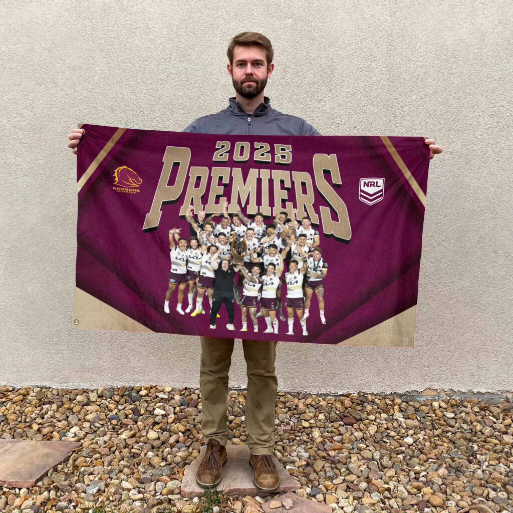 Brisbane Broncos 2025 Premiers 3D Double-side House Flag – MAITM13269 ...