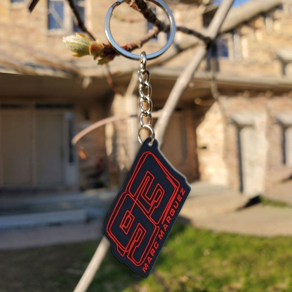 Ducati Lenovo Team x Marc Márquez 2025 Custom Shape 2-sided Keychain ...