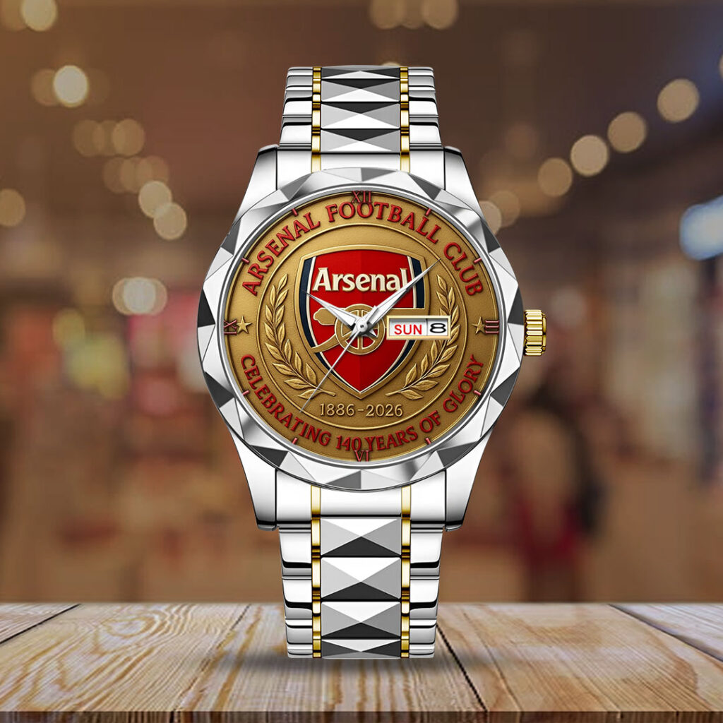 Arsenal FC 140th Anniversary Alloy Luxury Quartz Watch – TMTHU1767 ...