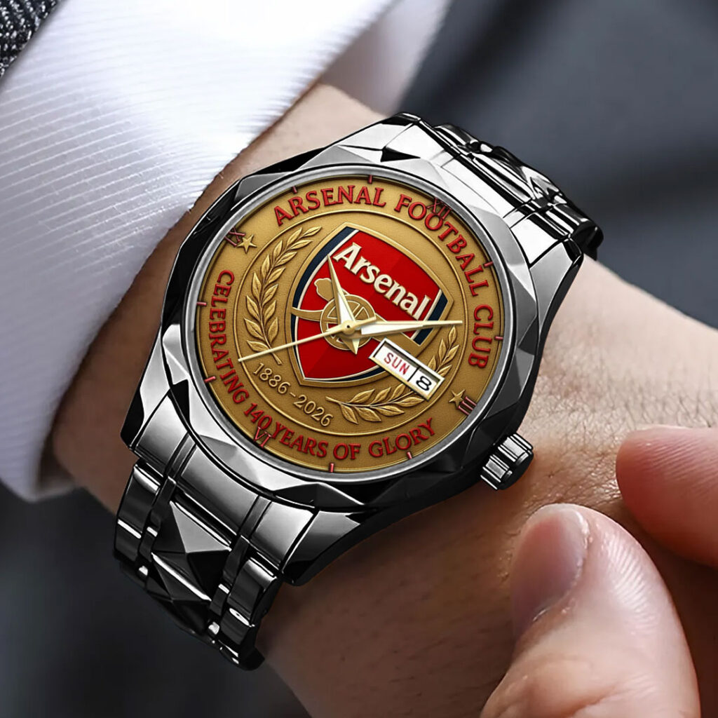 Arsenal FC 140th Anniversary Alloy Luxury Quartz Watch – TMTHU1767 ...