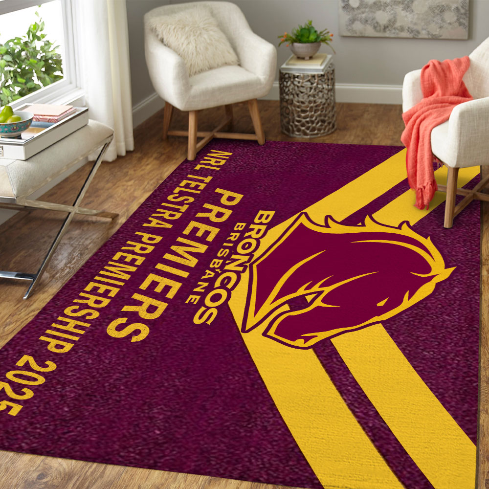 Brisbane Broncos Rectangular Rug – TMTHU1585 | Gifnestbuys