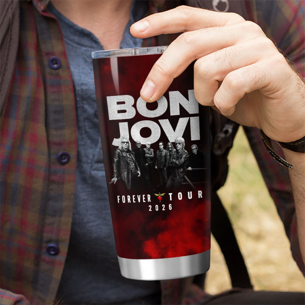 Bon Jovi 2026 Forever Tour Tumbler Cup – HOATT14191 | Gifnestbuys