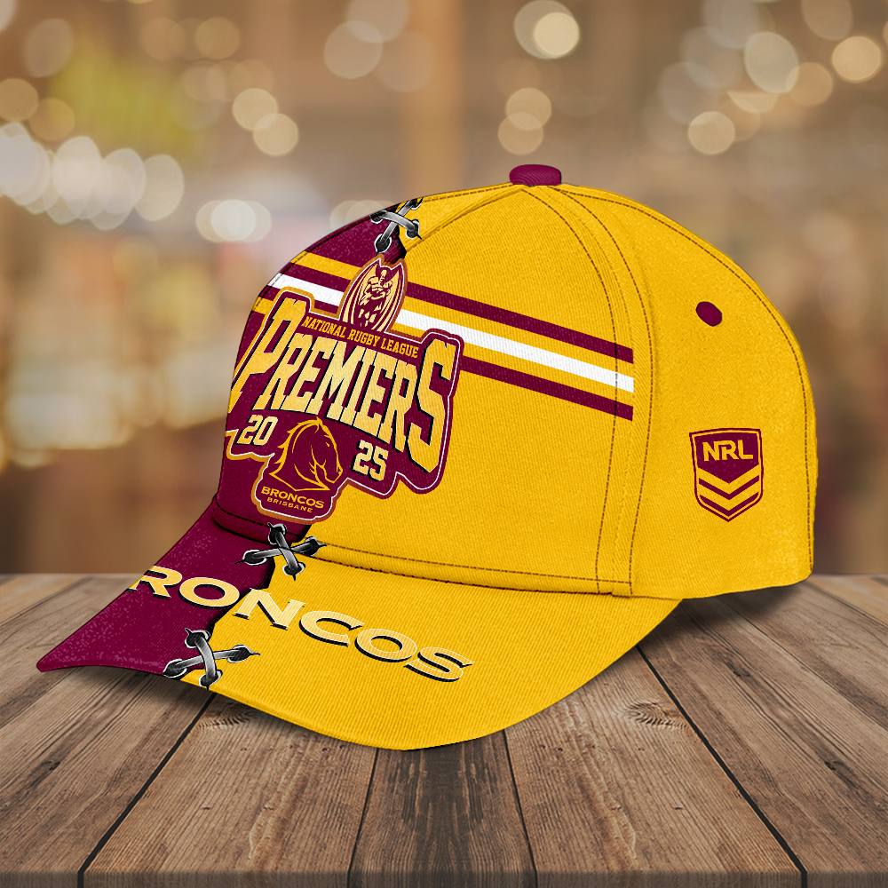 Brisbane Broncos 2025 NRL Premiers Classic Cap – HOATT13589 | Gifnestbuys