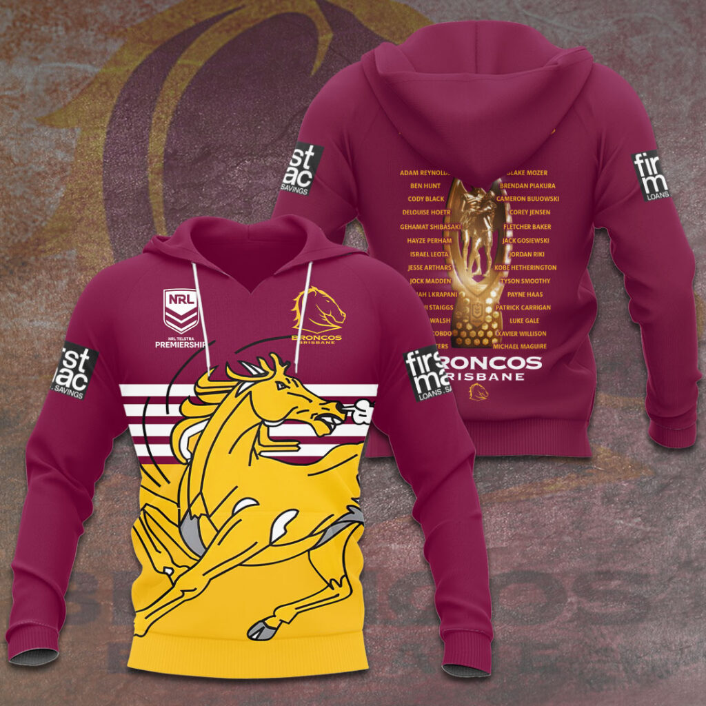 Brisbane Broncos 2025 NRL Premiers 3D Apparel – HOATT13943 | Gifnestbuys