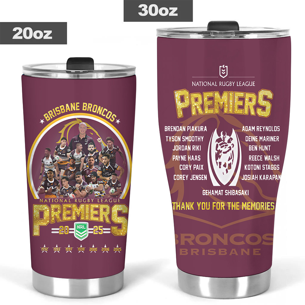 Brisbane Broncos 2025 Premiers Tumbler Cup – MAITM13293 | Gifnestbuys