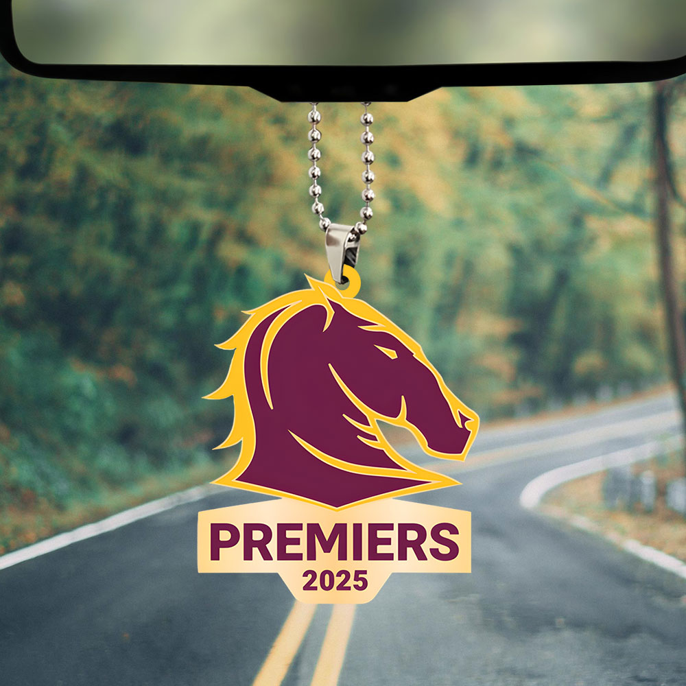 Brisbane Broncos 2025 Premiership Custom Shape 2-sided Acrylic Car ...